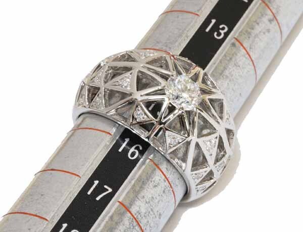 Yahoo!オークション - 指輪(リング) Pt900 ダイヤ0.576ct/ダイヤ0.34ct