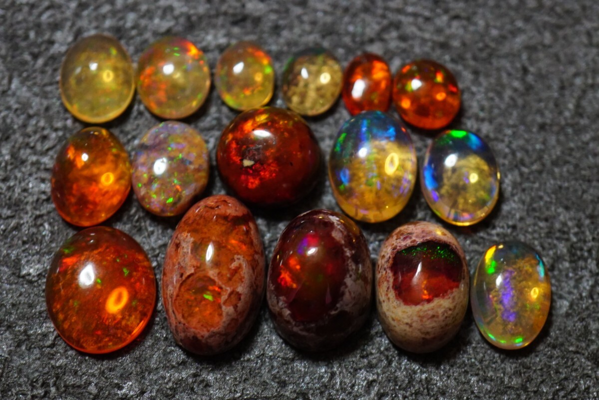 Yahoo!オークション - x29 天然カンテラオパールなど opal ルース 50.0...