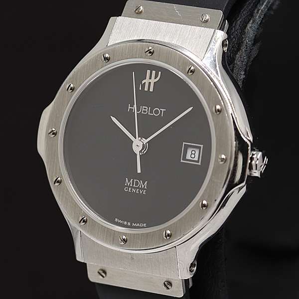 Yahoo!オークション - 1円 稼働 良品 ウブロ クラシック 1391.1 MDM QZ...