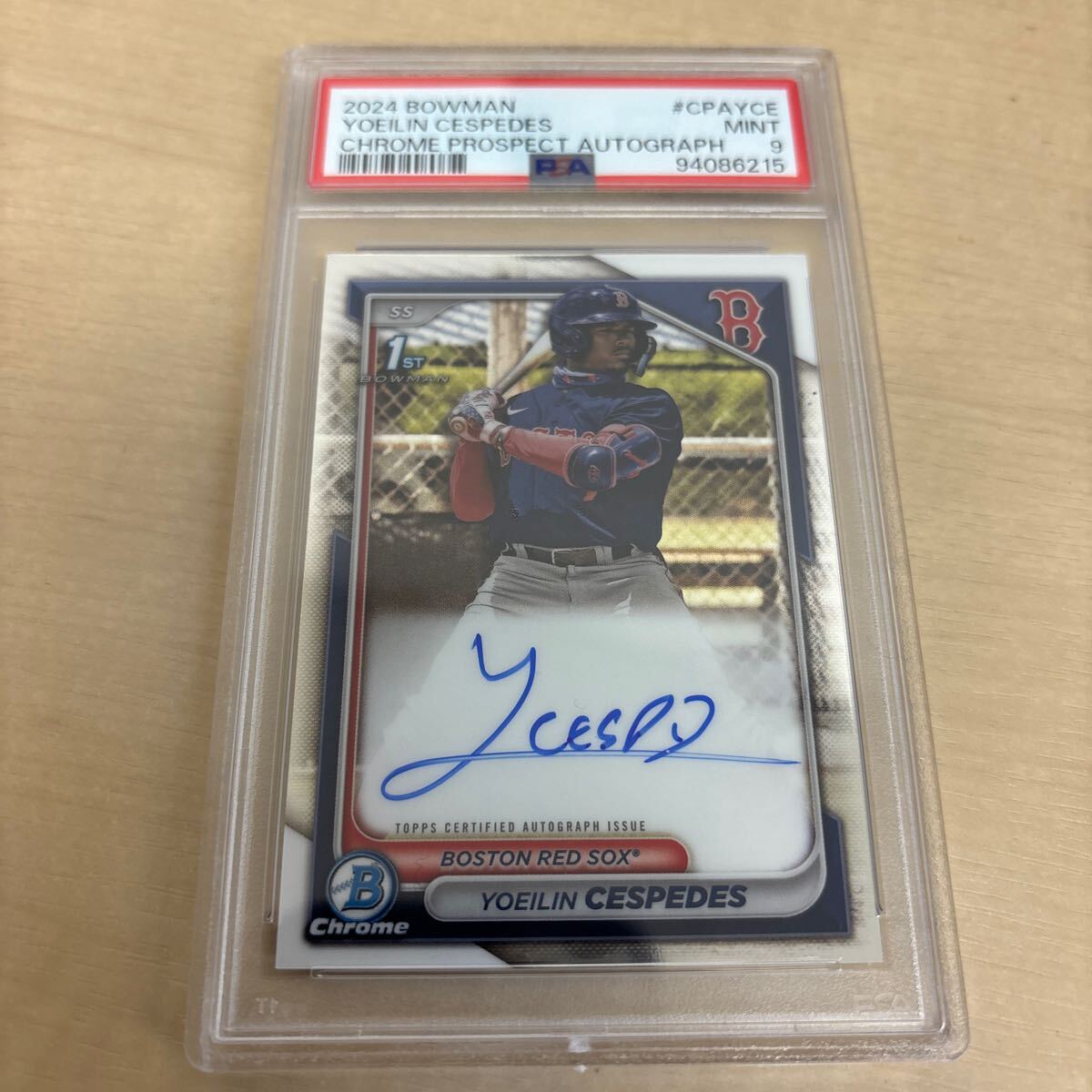 Yahoo!オークション - PSA9 2024 BOWMAN Base AUTO YOEILIN CESPEDES R...