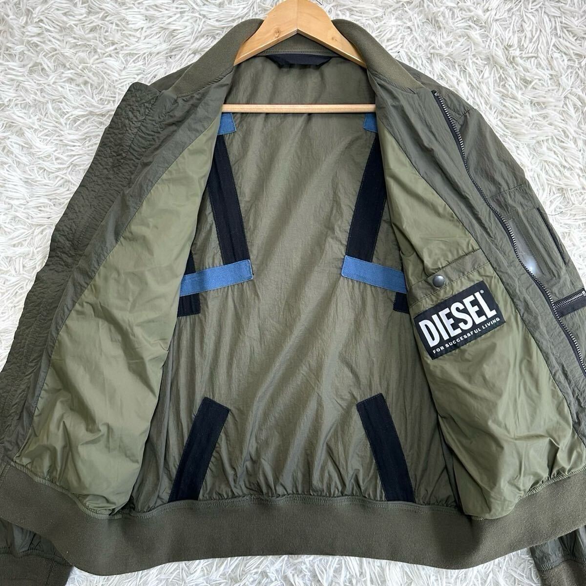 Yahoo!オークション - 【美品 XL相当】DIESEL MA-1 ナイロンジャケット...