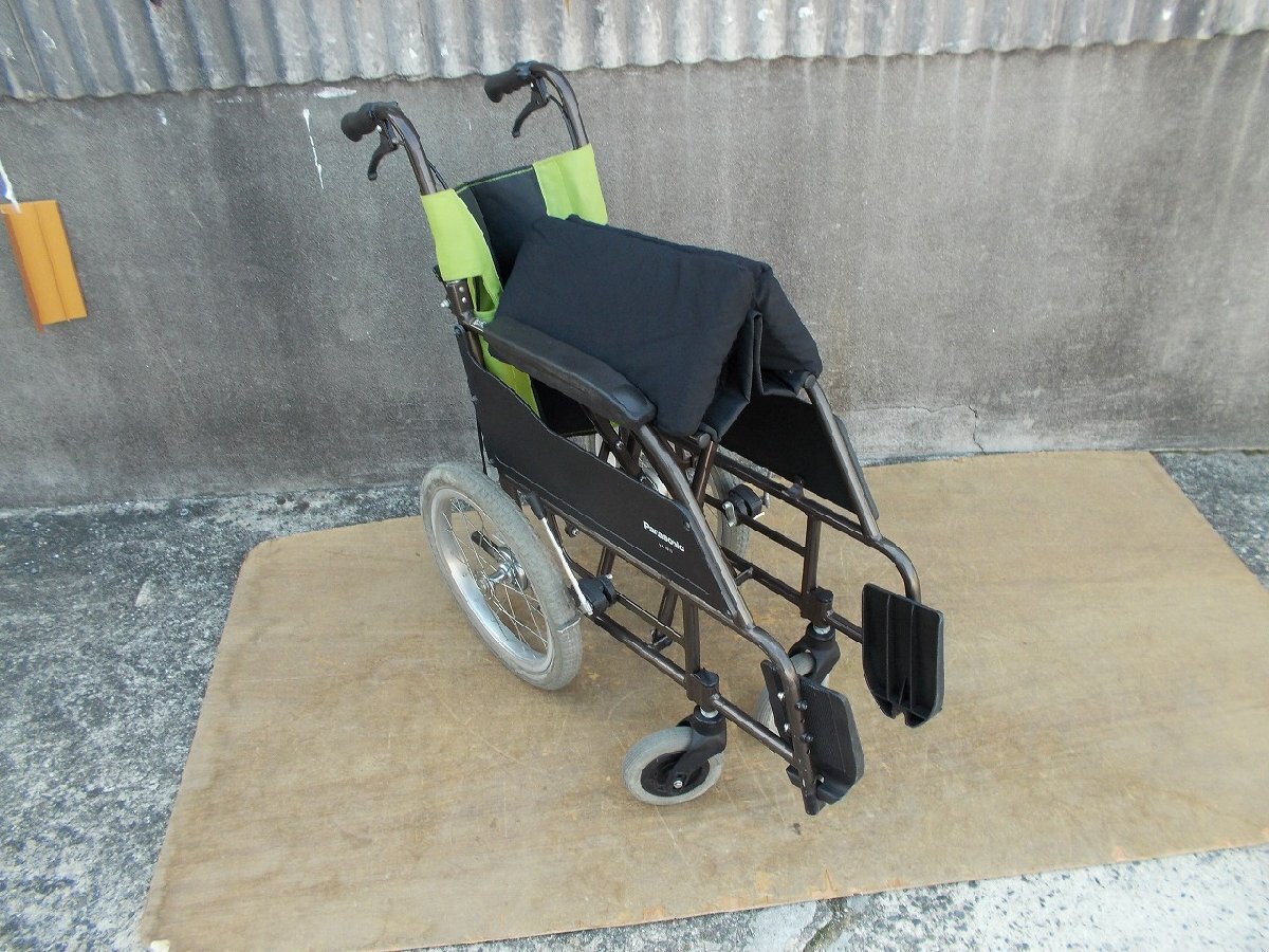 Yahoo!オークション - TS-25-0214-06 パナソニック 介助式車いすルッタ...