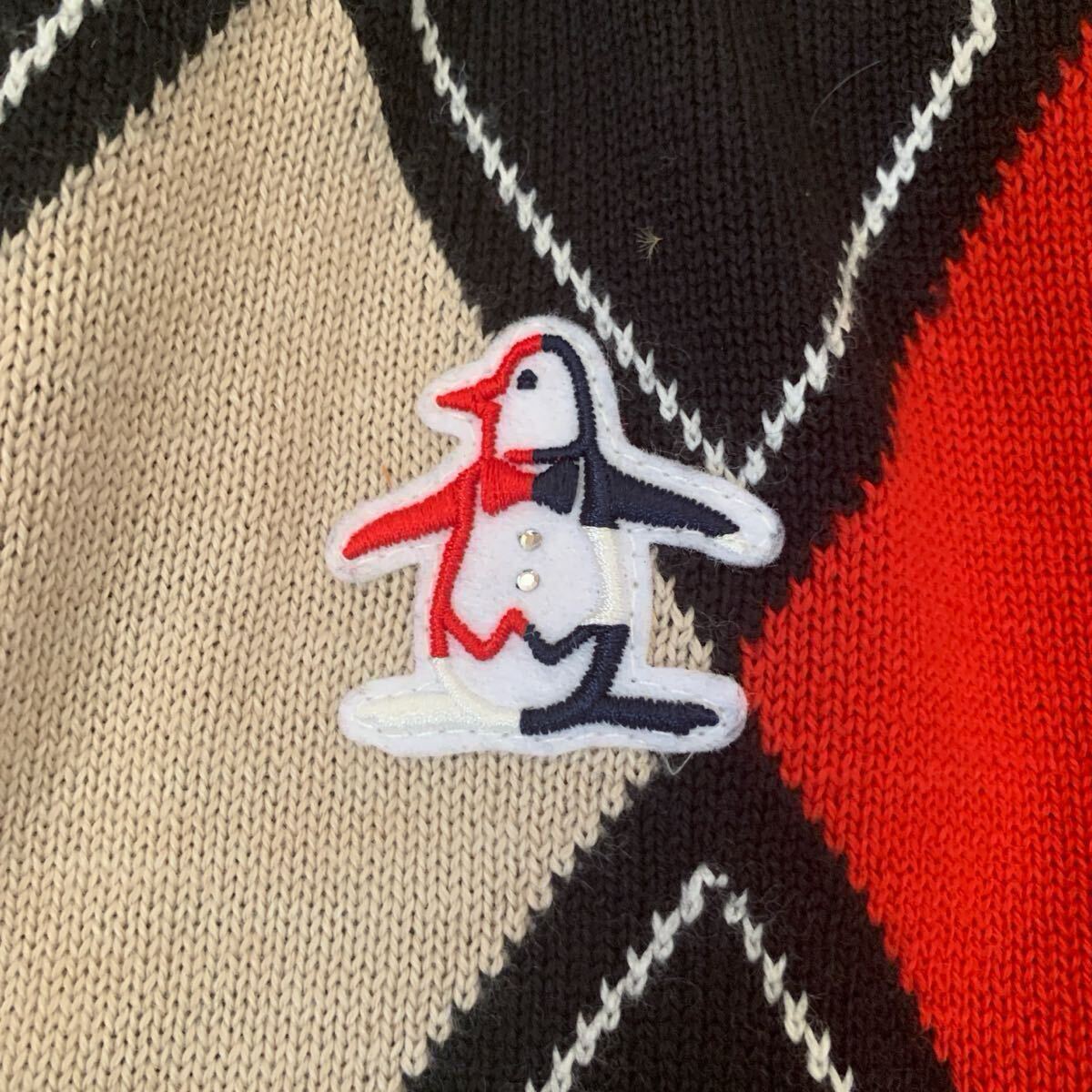 Yahoo!オークション - Y44 Munsingwear ダイヤモンド柄カーディガン L...