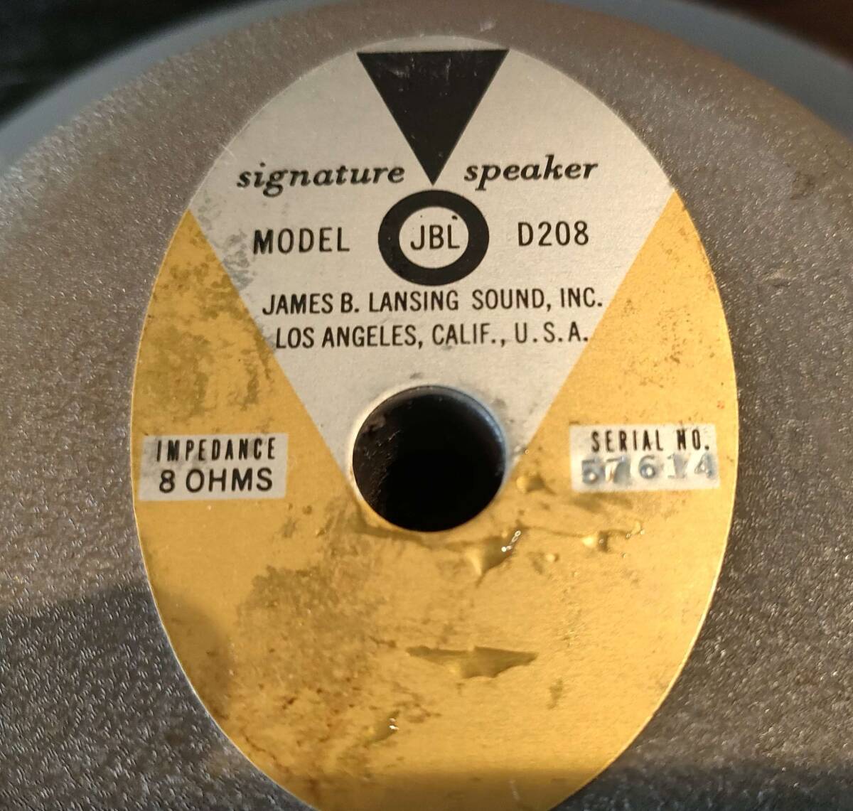 Yahoo!オークション - JBL D208 20cm フルレンジユニット 1本動作品 1...