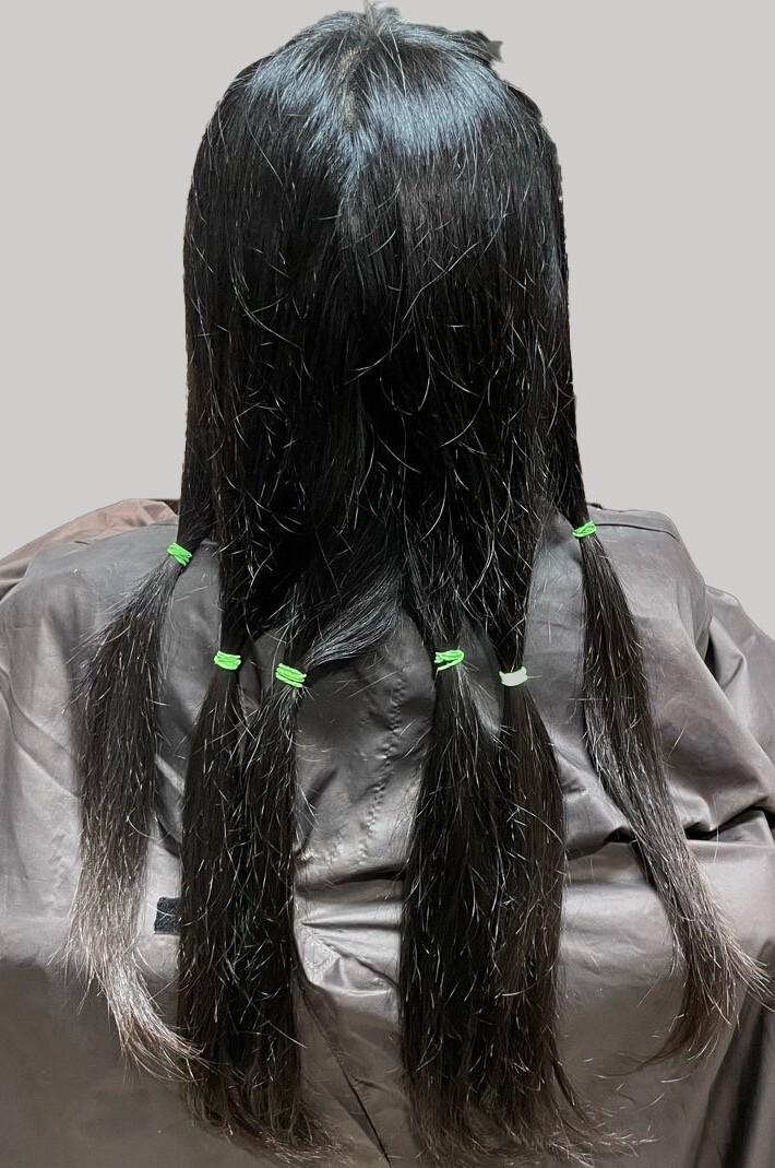 Yahoo!オークション - 髪束・毛束・約30cm・約78g 【エクステ・ヘアー...