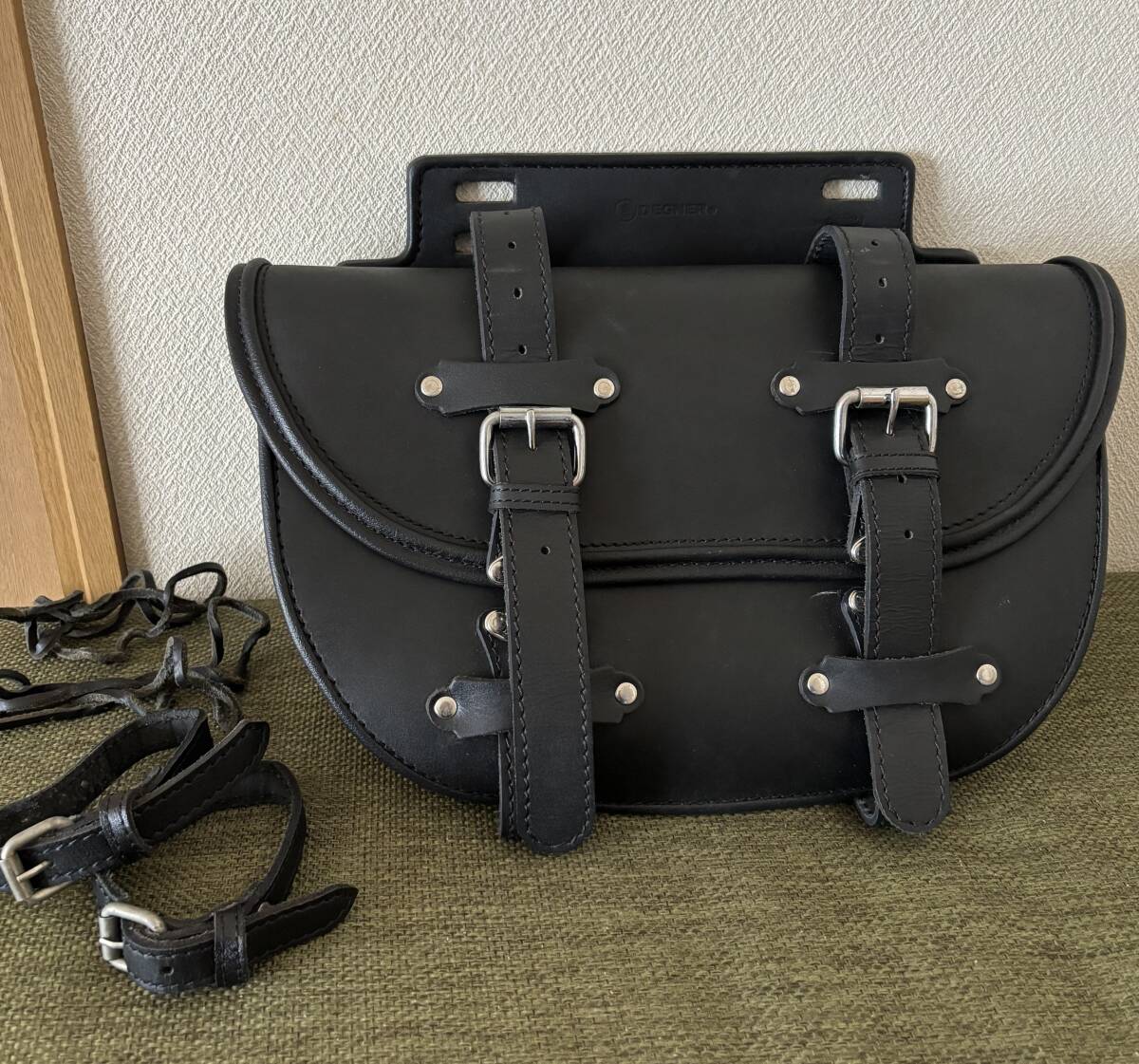 Yahoo!オークション - DEGNER SB-36 レザーサドルバッグ