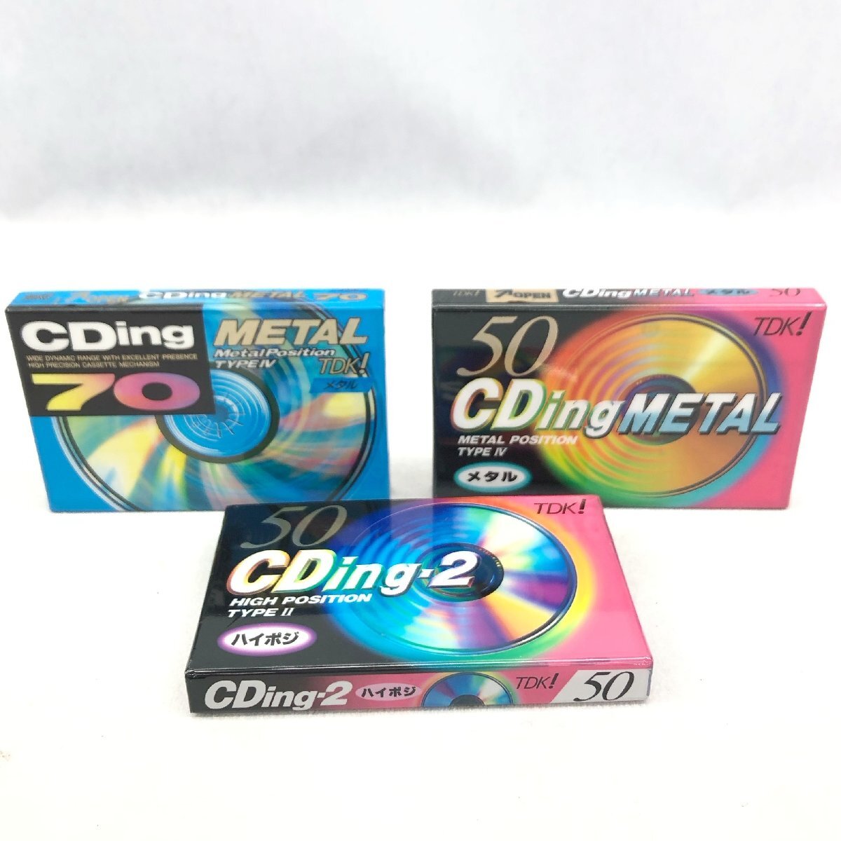 Yahoo!オークション - 未使用 TDK カセットテープ 3点 まとめ売り CDin...