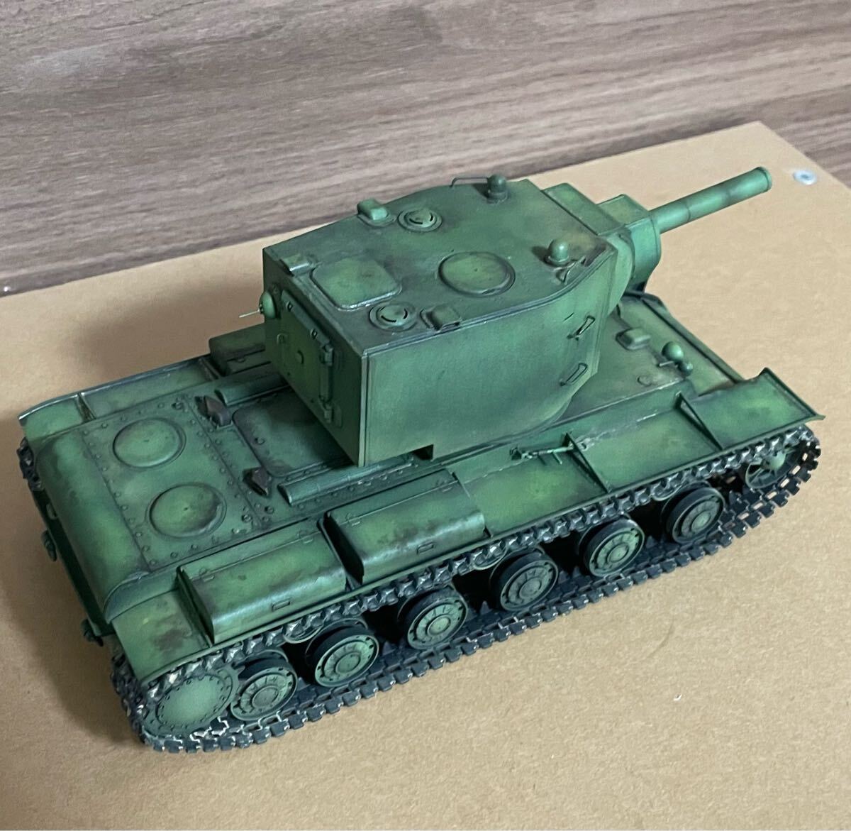 Yahoo!オークション - タミヤ 1/35 KV-2 TAMIYA 塗装済完成品 500円ス...