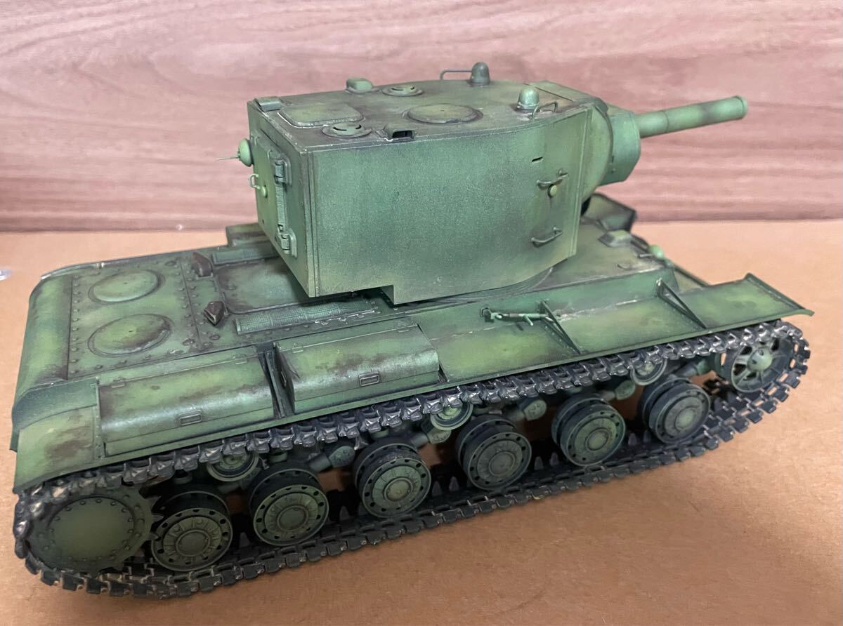 Yahoo!オークション - タミヤ 1/35 KV-2 TAMIYA 塗装済完成品 500円ス...