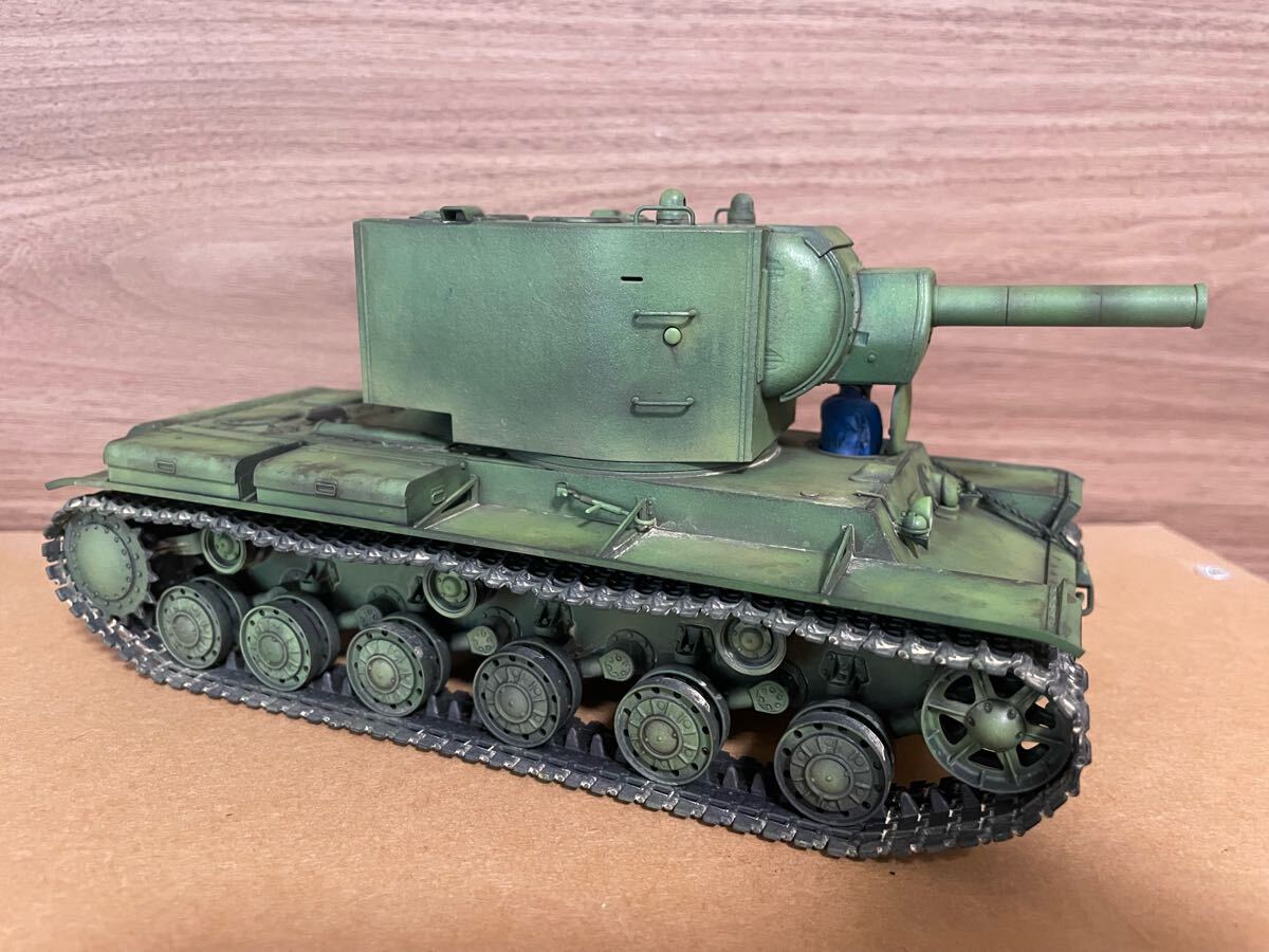 Yahoo!オークション - タミヤ 1/35 KV-2 TAMIYA 塗装済完成品 500円ス...