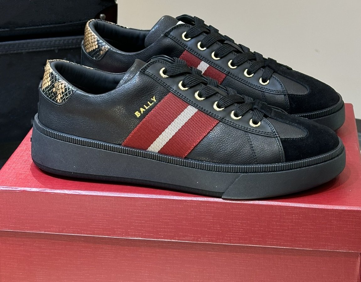 Yahoo!オークション - 未使用 Bally（バリー）スニーカー メンズ ブラ...