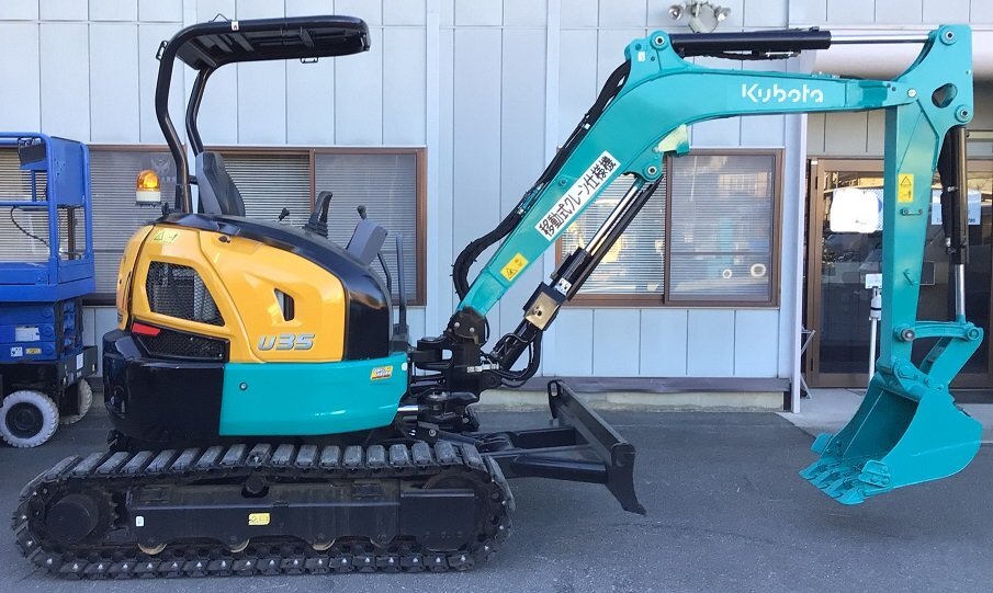 クボタ U-35-6 2019年 1052時間 ミニ ユンボ バックホー ショベル 油圧ショベル マルチ クレーン仕様 キャノピー(建設機械、重機)｜売買されたオークション情報、yahooの ...
