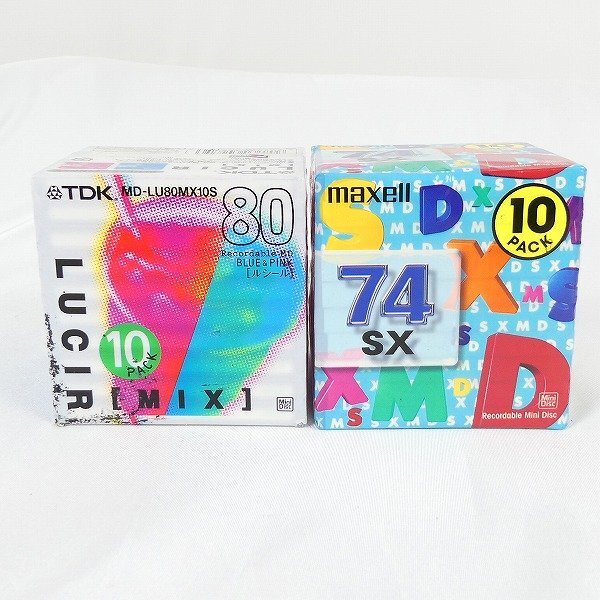 Yahoo!オークション - 未開封 MD 10枚入×2セット TDK LUCIR MIX 80 ル...