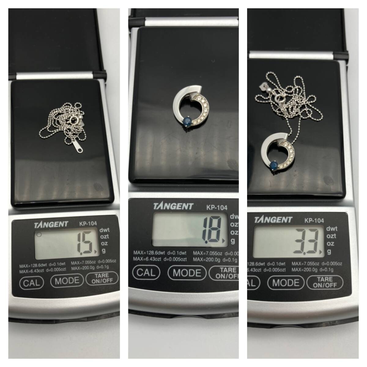 Yahoo!オークション - K18WG ネックレス 44cm 3.30g 店舗受取可