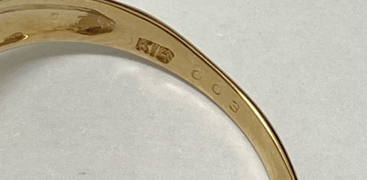 Yahoo!オークション - 鑑別書付き ルビー K18 約12号 約3.1g 0.03ct ダ...