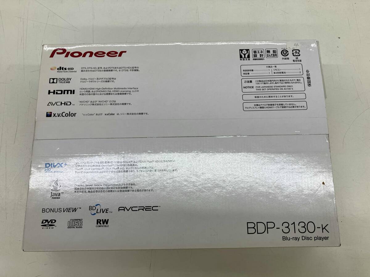 Yahoo!オークション - Pioneer BDP-3130-K(ブラック) ブルーレイプレー...