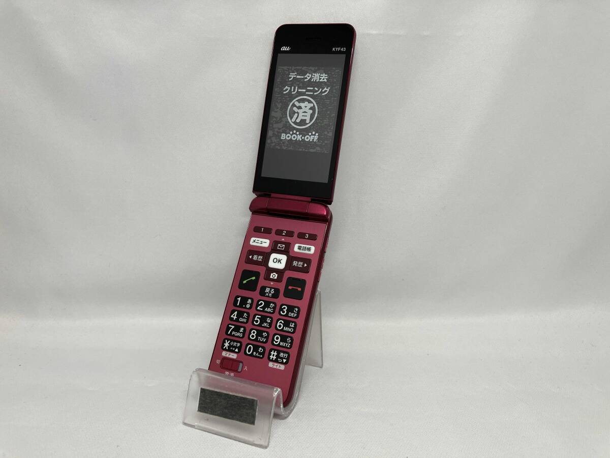 Yahoo!オークション - au 【SIMロックなし】KYF43 かんたんケータイ ラ...