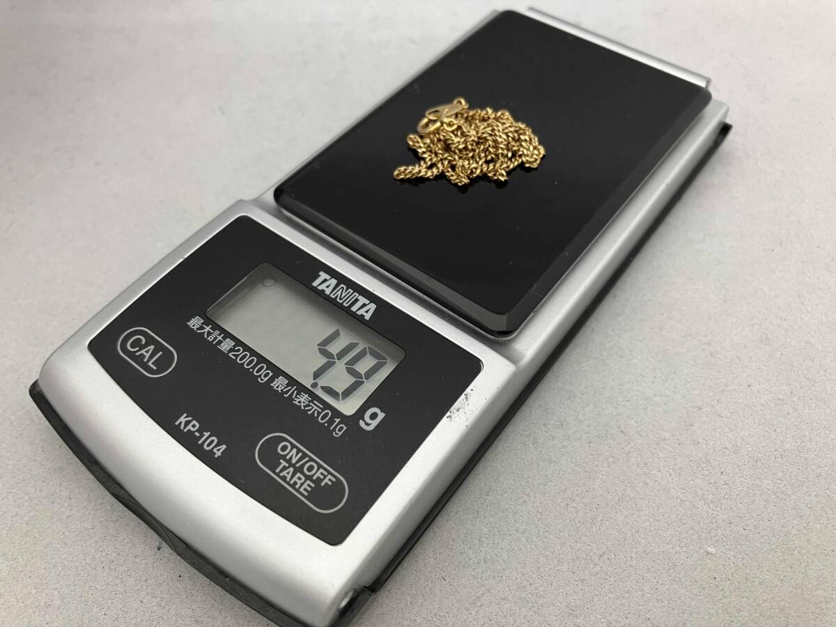 Yahoo!オークション - K18 51.5cm 4.9g 二面喜平チェーンネックレス 造...