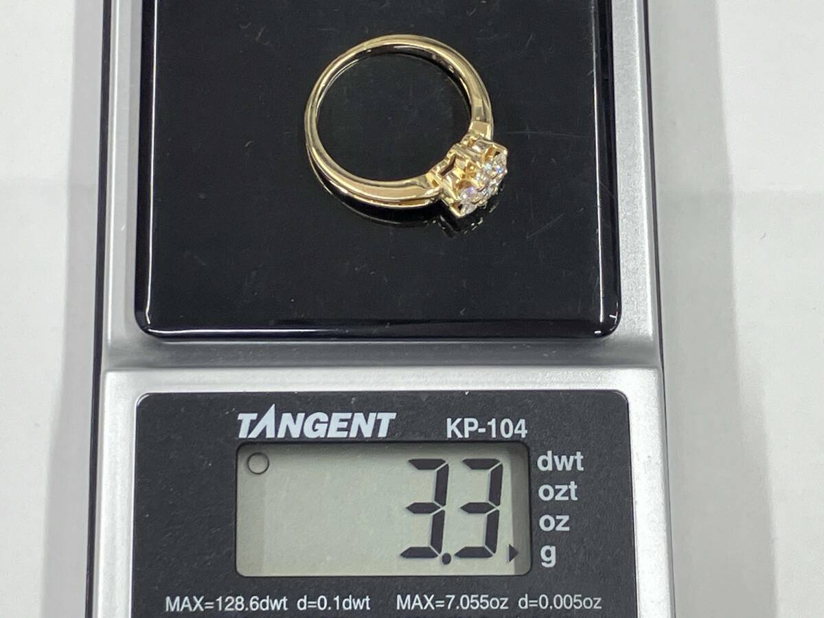 Yahoo!オークション - MIKIMOTO ミキモト K18 #9.5 3.3g ダイヤ0.34ct ...