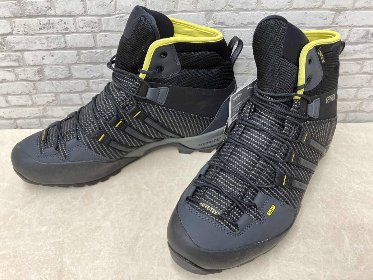 adidas アディダス TERREX SCOPE HIGH GORE-TEX IUV79 AQ4094トレッキングシューズ 登山 アウトドア 26.5cm ブラック×グレー(26.5cm ...