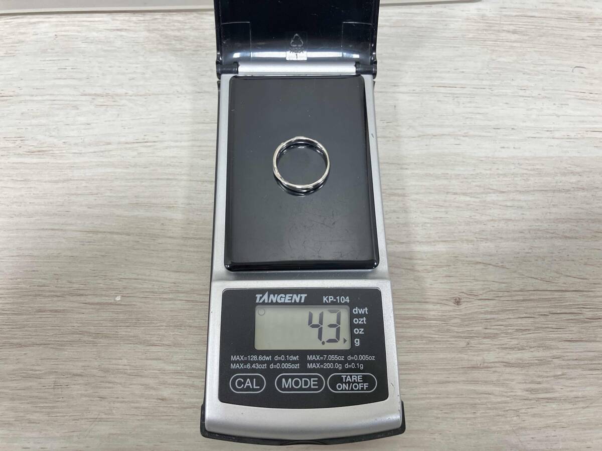 Yahoo!オークション - 【おしゃれ感】Pt950／＃11.5／4.3g リング