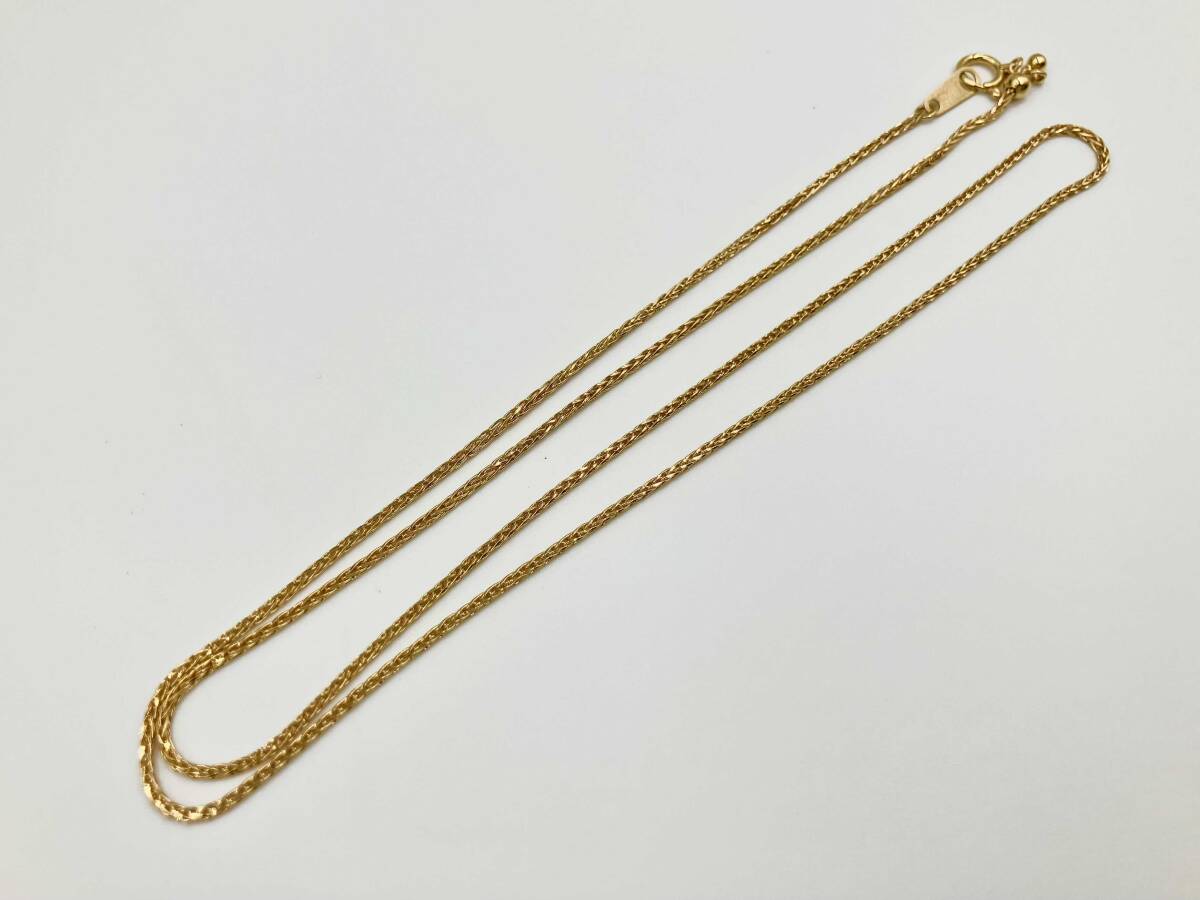 Yahoo!オークション - 美品 K18 ゴールド チェーン ネックレス 4.2g 50...