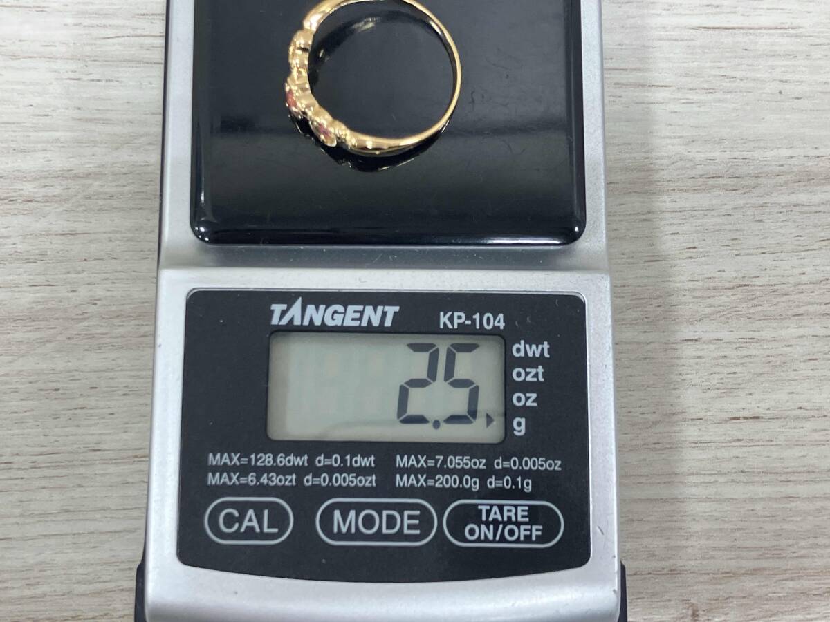 Yahoo!オークション - K18/#17/2.5gリング