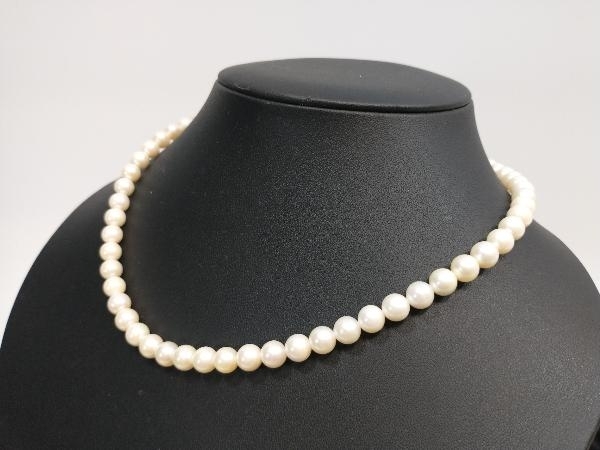 Yahoo!オークション - 鑑別書付き 真珠 ネックレス 約7mm 42cm パール