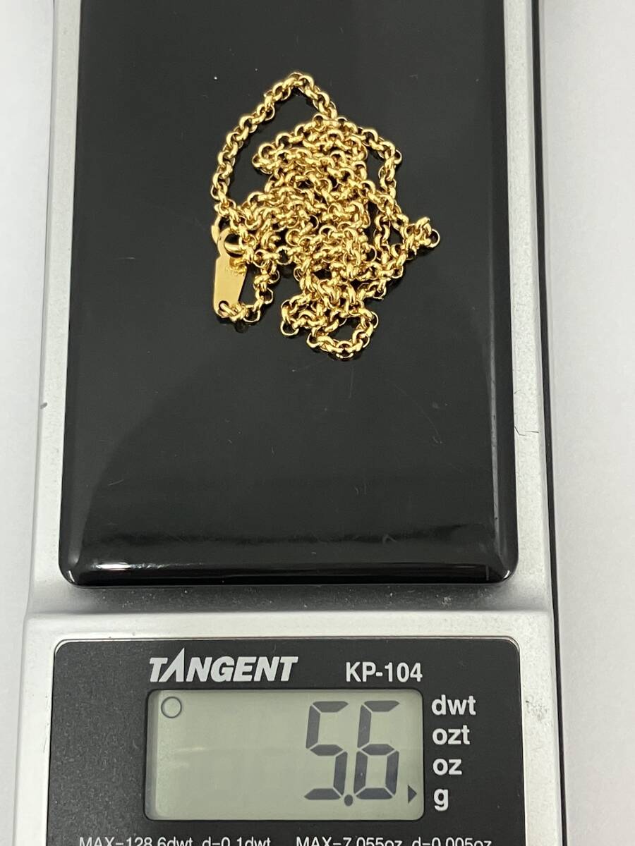 Yahoo!オークション - K18 40cm 5.6g ゴールドネックレス 18金