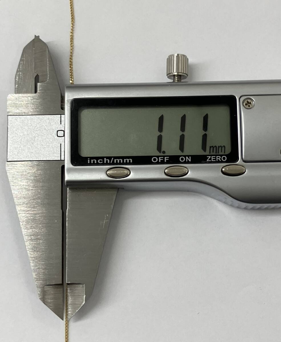 Yahoo!オークション - K18 42cm ダイヤモンド付 2.0g ネックレス ハー...