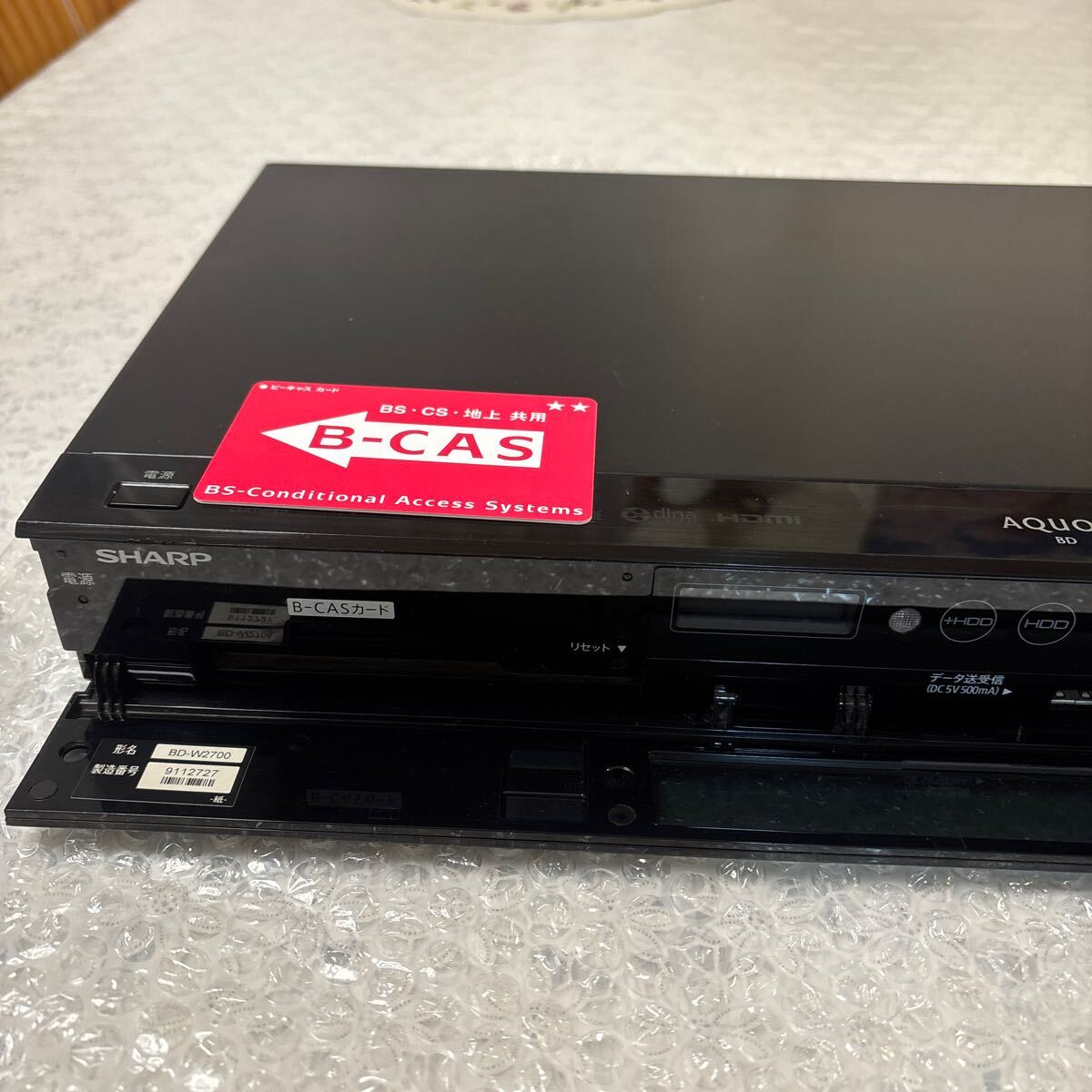 Yahoo!オークション - SHARP AQUOS BD BD-W2700 Blu-ray Disc 通電 ジ...