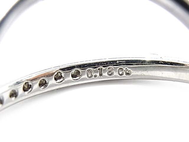 Yahoo!オークション - g18693 MIKIMOTO ミキモト K18 D0.18ct リング U...