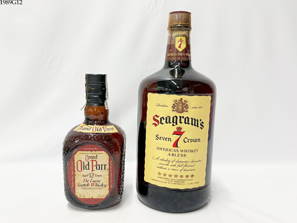 Yahoo!オークション - 未開栓 シーグラム セブンクラウン 1750ml 40%/...