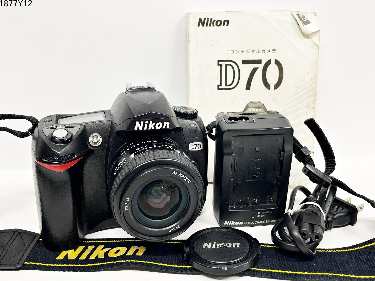 Yahoo!オークション - シャッターOK Nikon ニコン D70 AF NIKKOR 24mm ...