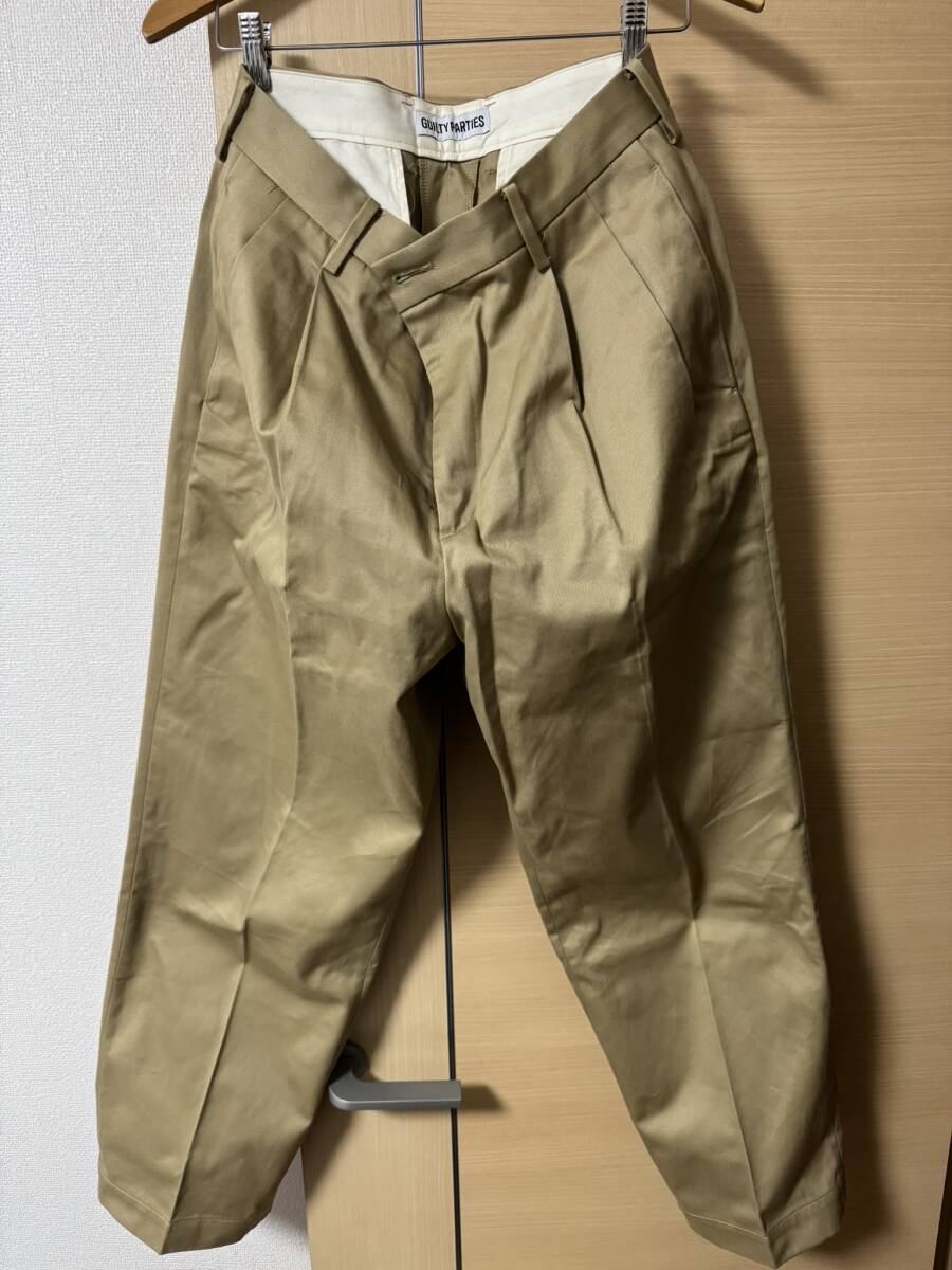 Yahoo!オークション - WACKO MARIA DOUBLE PLEATED CHINO TROUSERS Siz...