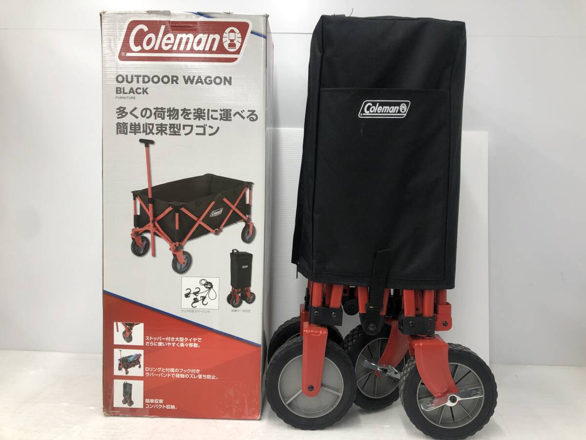 6080 Coleman コールマン OUTDOOR WAGON BLACK 簡単収束型ワゴン アウトドア キャンプ 箱有 2000034673 写真追加あり A2(その他)｜売買された ...