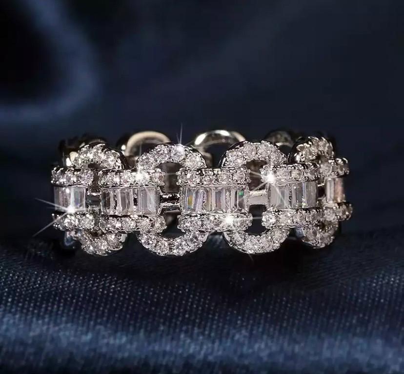 598 シルバー アンカーチェーン リング s925 czダイヤモンド 真珠 韓国 ジュエリー アクセサリー 結婚式 男女兼用 ストーン カジュアル(指輪)｜売買されたオークション情報 ...