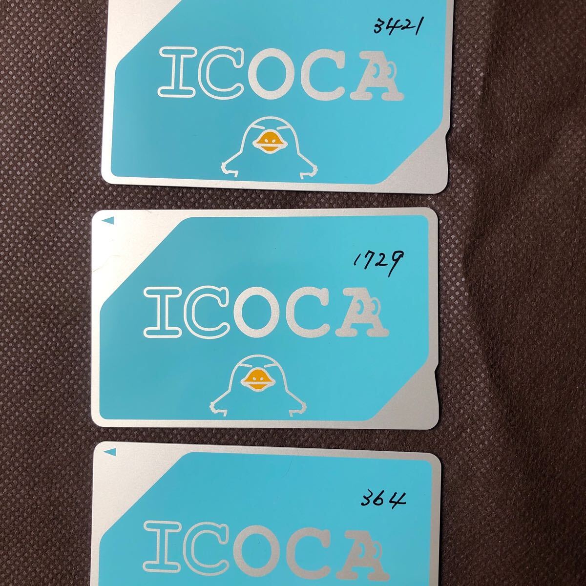 Yahoo!オークション - MH1792 残高あり ICOCA イコカ 3枚 交通系ICカー...