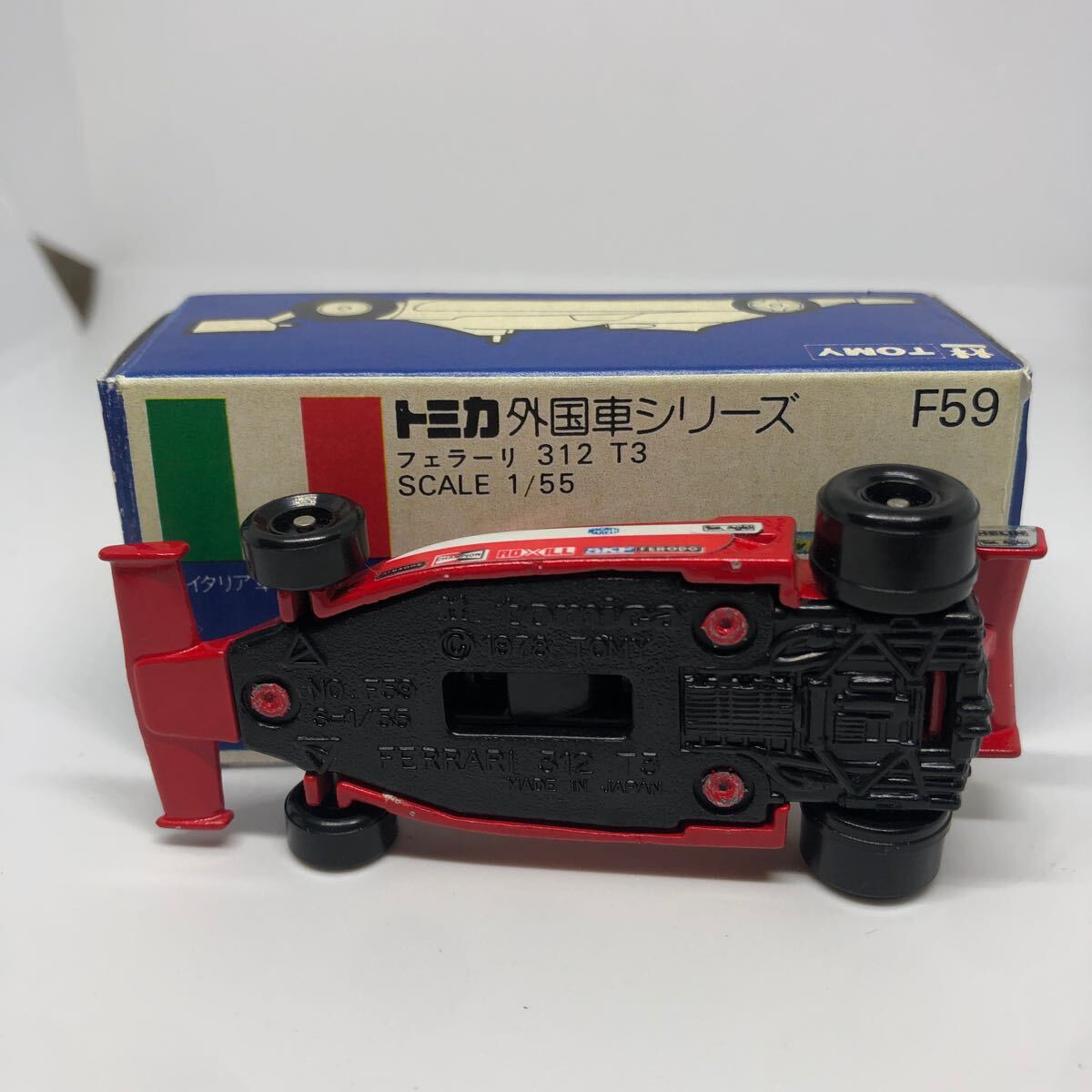Yahoo!オークション - トミカ 日本製 青箱 F59 フェラーリ 312 T3 当時...