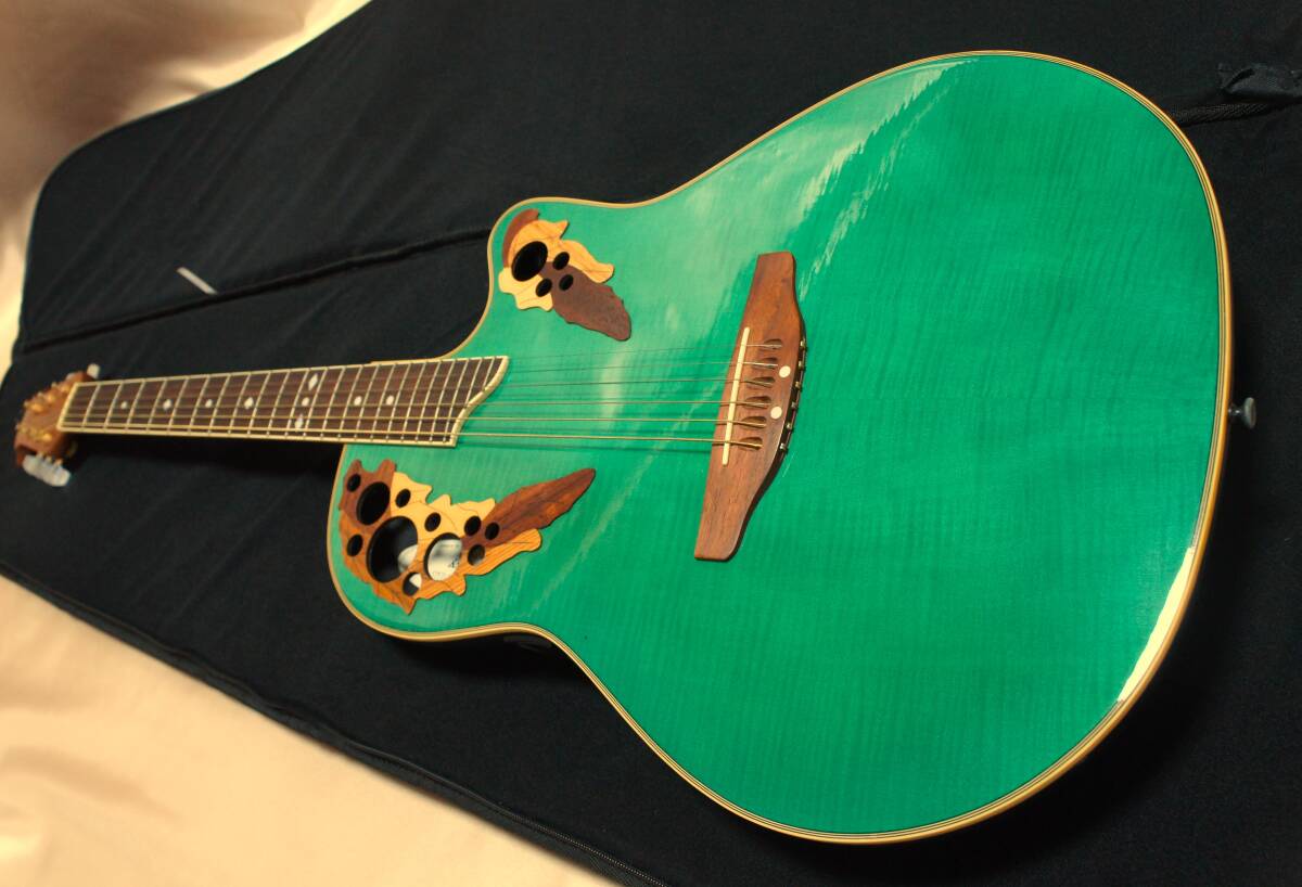 Yahoo!オークション - 綺麗 オベーションOvation CP-257 エレアコ ギ...