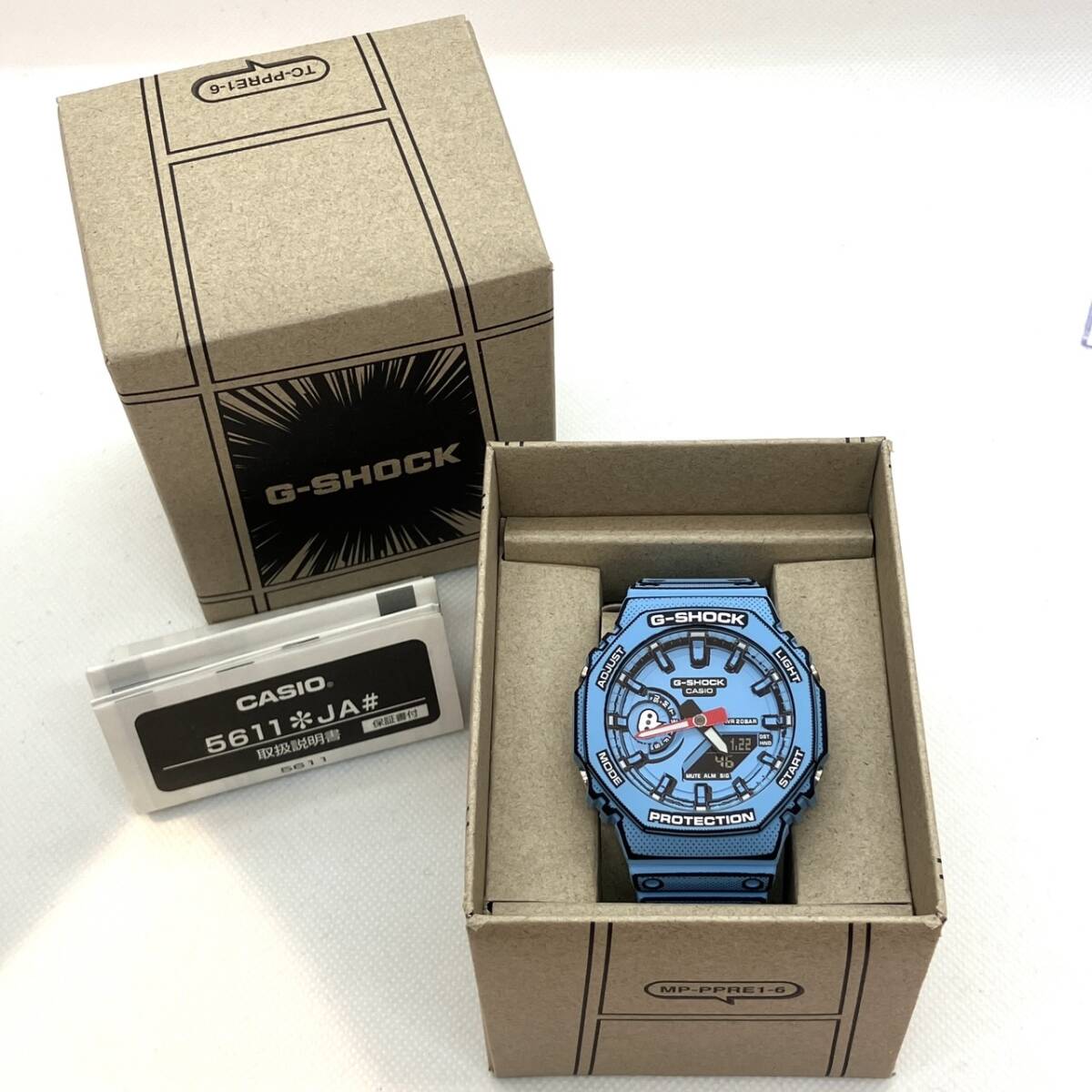 Yahoo!オークション - カシオ G-SHOCK MANGA THEME 2100 Series ブルー...