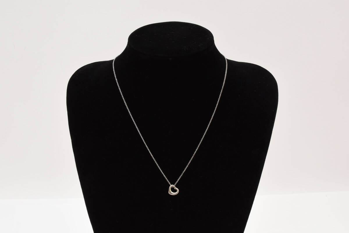 Yahoo!オークション - 1円～ TIFFANY オープンハート ネックレ...