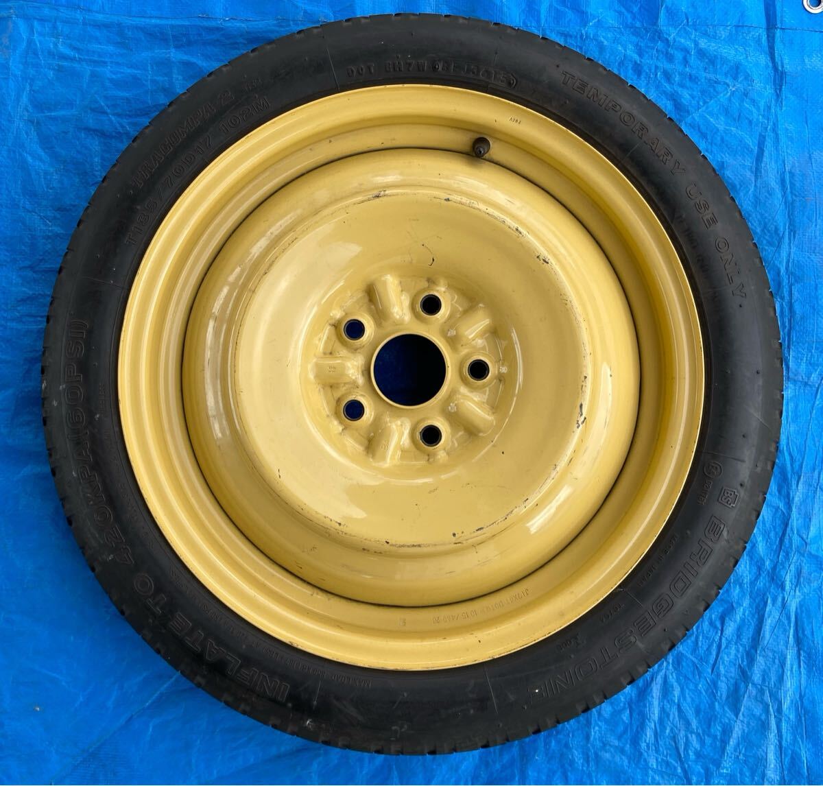 Yahoo!オークション - スペアタイヤ テンパータイヤ T135/70D17 pcd114...