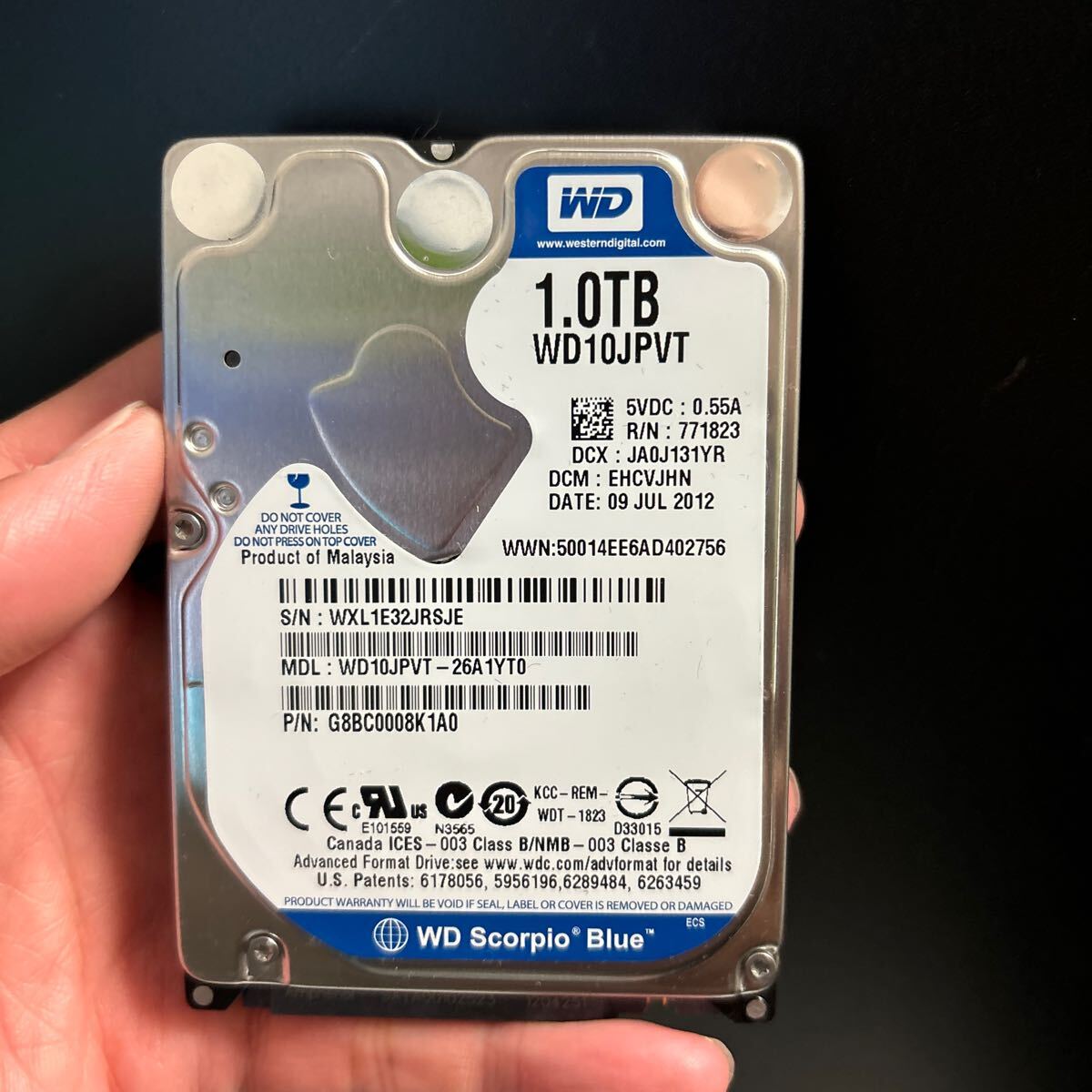 Yahoo!オークション - WD HDD WD10JPVT SATA 1TB