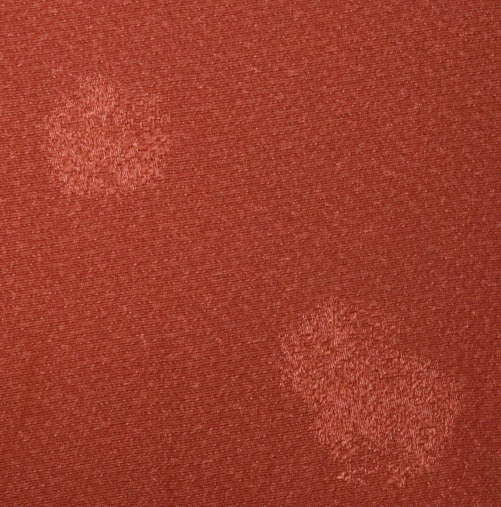 Yahoo!オークション - 色無地 袷 正絹 赤茶 花丸文 2XSサイズ ki30227 ...