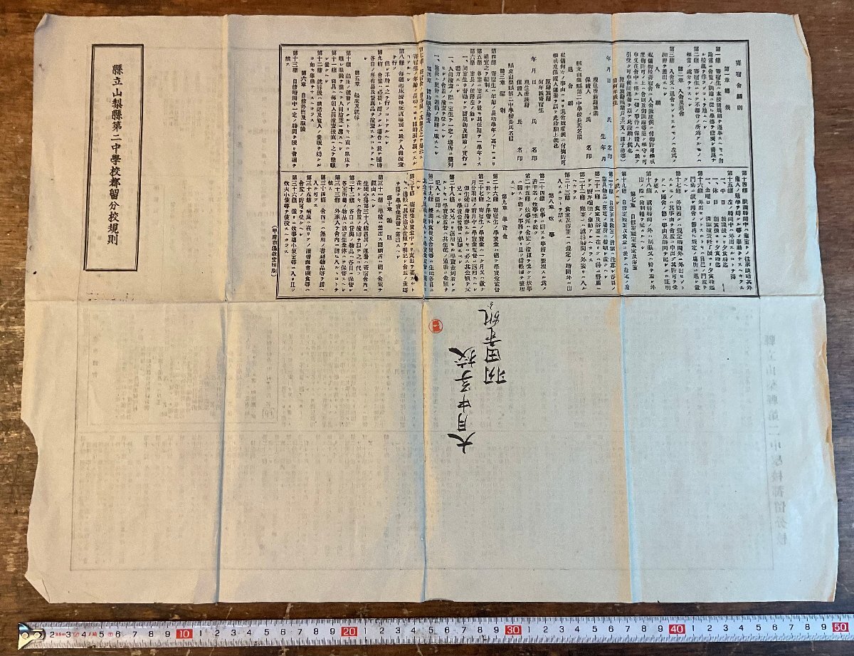 Yahoo!オークション - XX-0805 送料込 県立山梨県第二中学校都留分校 ...