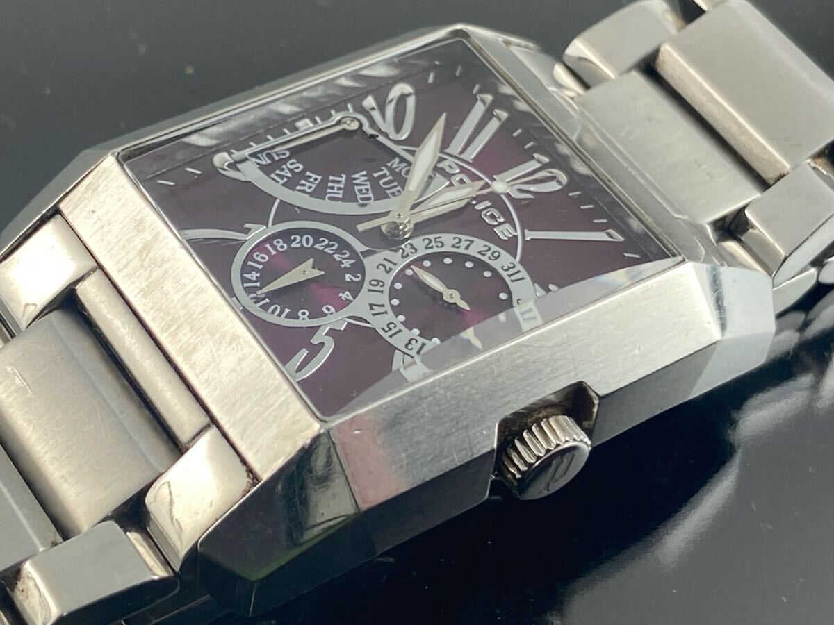 Yahoo!オークション - [A1482]1円～ メンズ腕時計 クォーツ POLICE ポ...