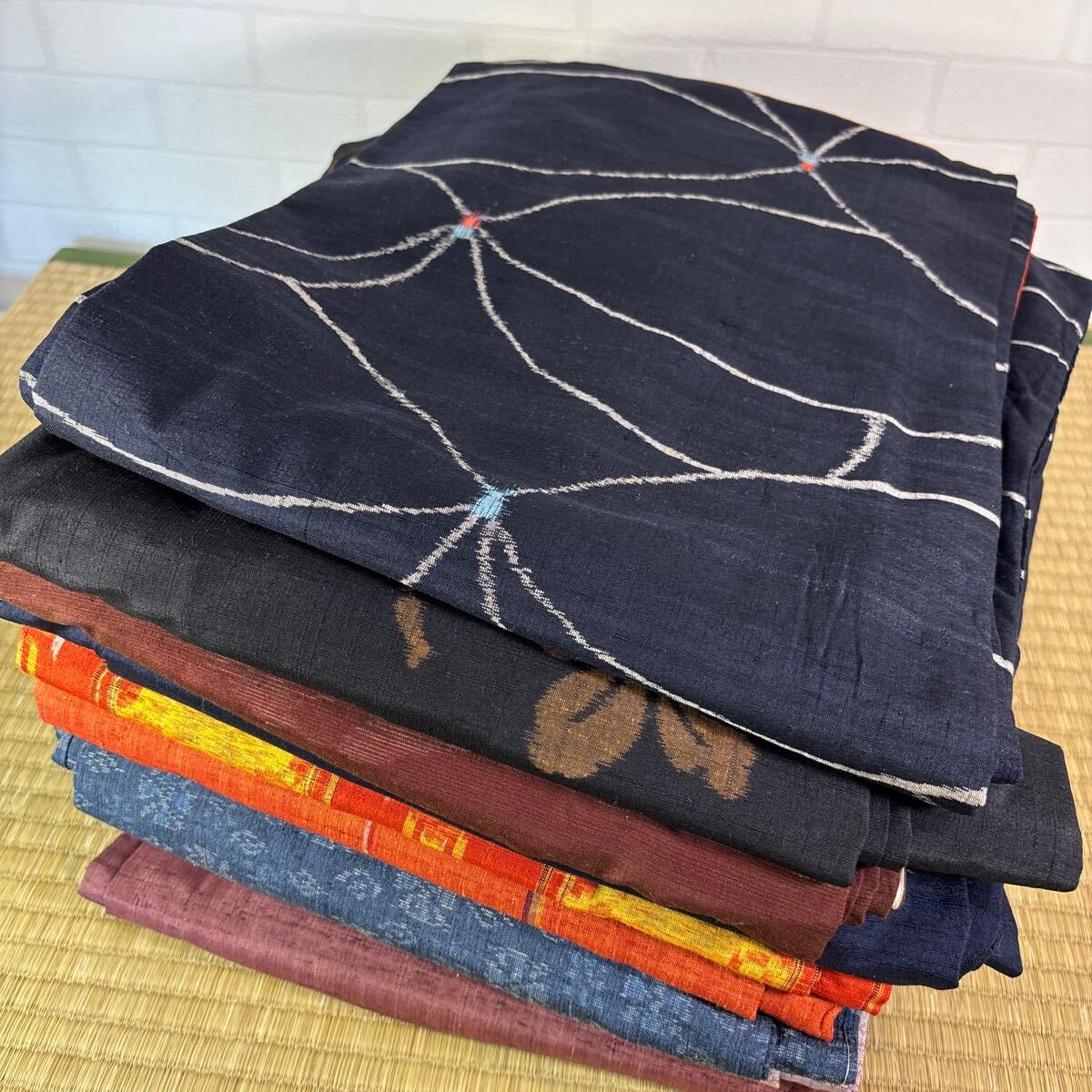 Yahoo!オークション - 紬 着物 まとめて 10品 A757