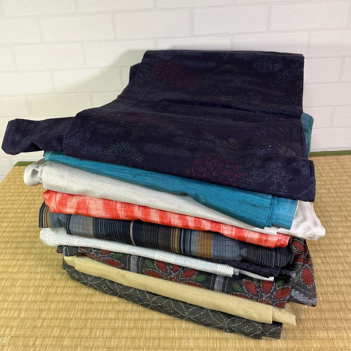 Yahoo!オークション - 紬 着物 まとめて 10品 A787