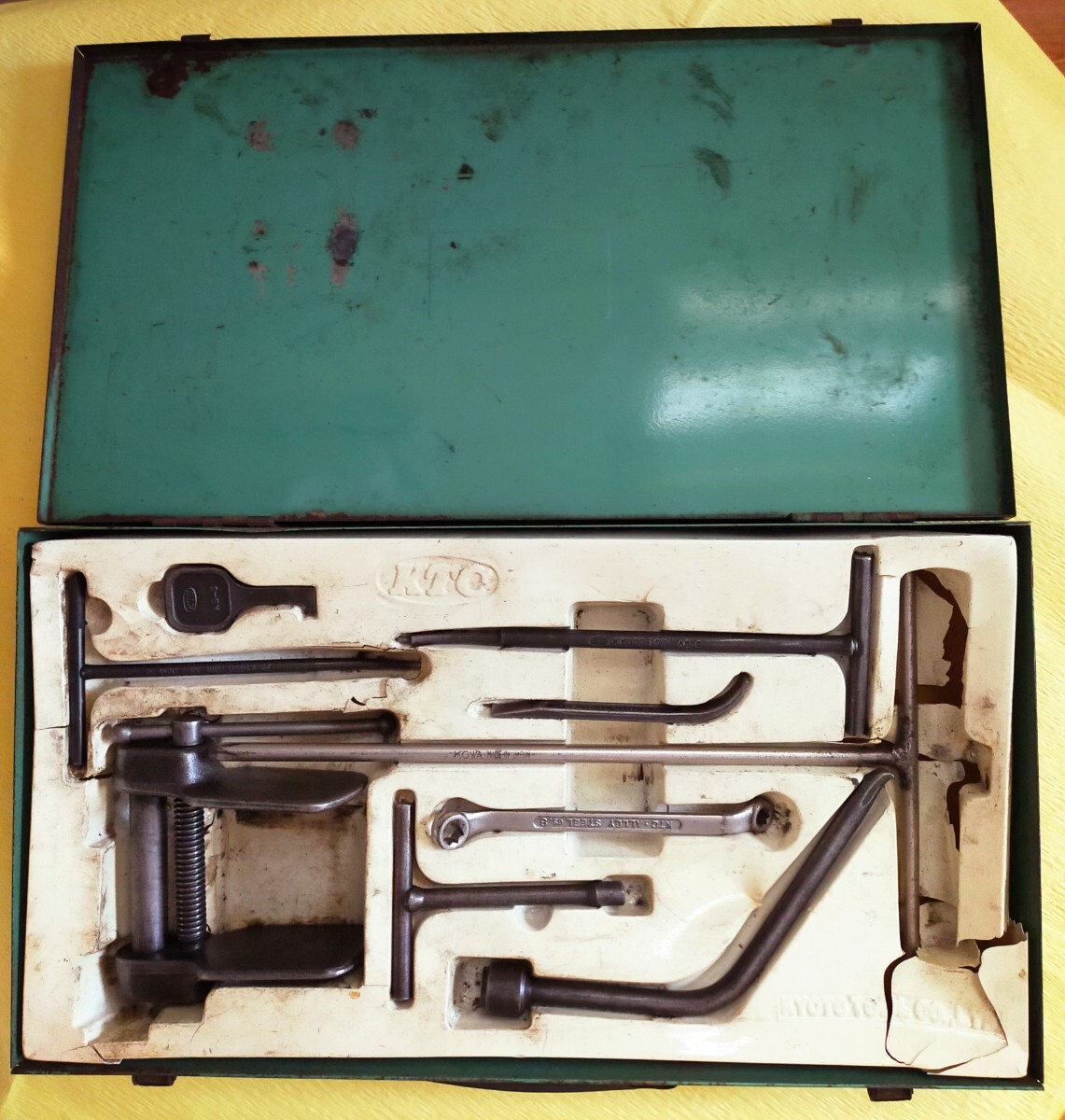 Yahoo!オークション - KTC ブレーキツールセット AB9 工具箱整備工具 ...